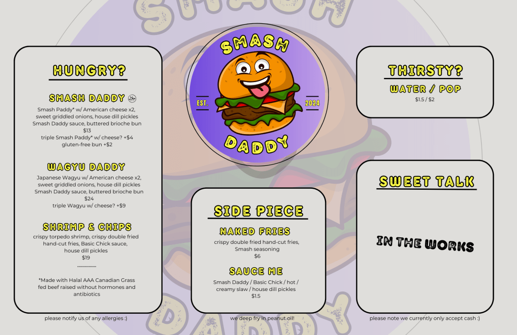 Smash Daddy 613 – Ottawa's best smash burgers!