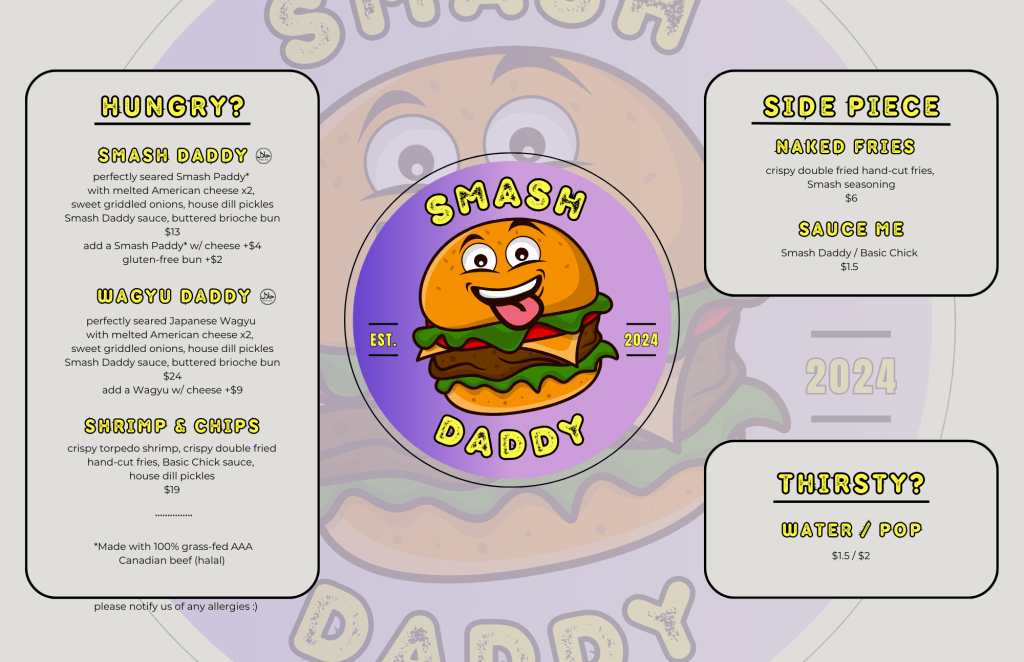 Smash Daddy – Serving Ottawa the best smash burgers and fries!